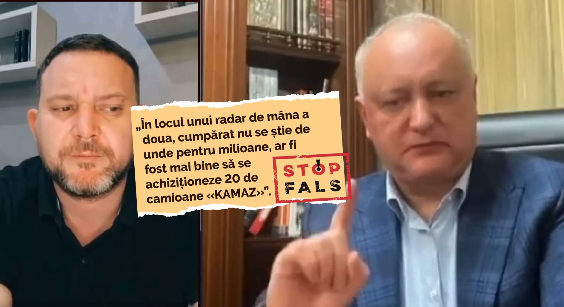 Stop Fals | Fals de la Dodon: R. Moldova a cumpărat dintr-un credit un radar second hand inutil