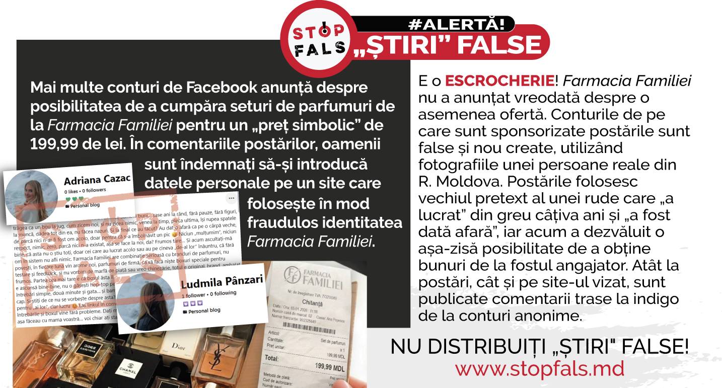 Stop Fals | Anunțuri false pe Facebook cu seturi de parfumuri la „preț ...
